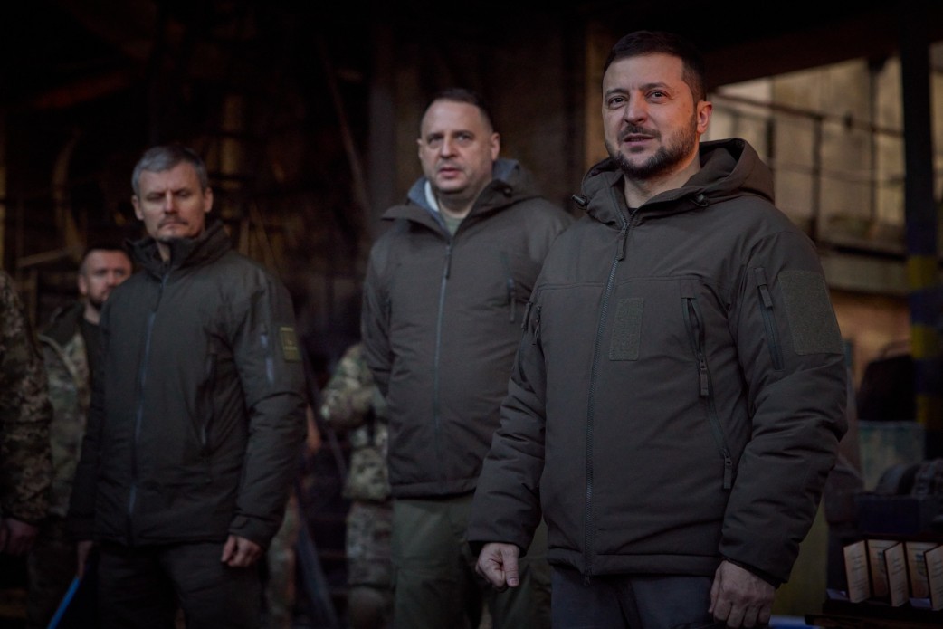 The President of Ukraine Met With the Ukrainian Military in Bakhmut and ...